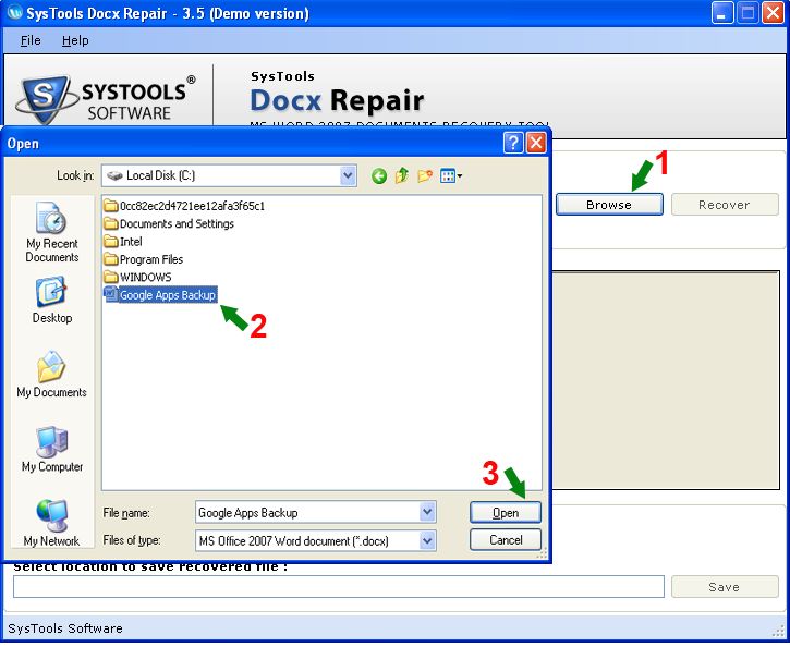 Docx File RepairTool 3 6 Docx File Repair Tool