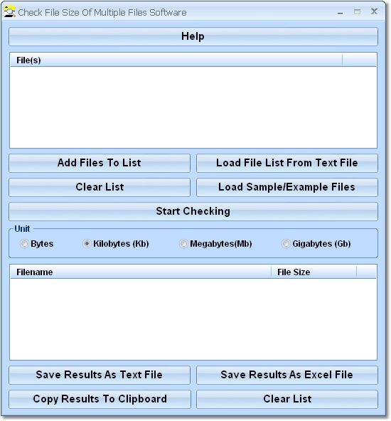 Check File Size Of Multiple Files Software 7 0 Get The File Size Of