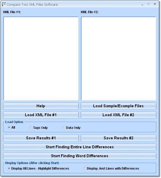 Compare Two XML Files Software 7 0 Find Content Differences Between 
